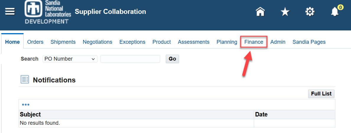 E-Invoice – Working with Sandia