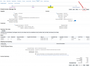 E-Invoice – Working with Sandia