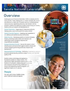 Facts & Figures – About Sandia