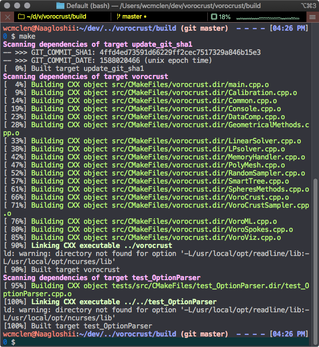 Building on OSX and *nix – VoroCrust