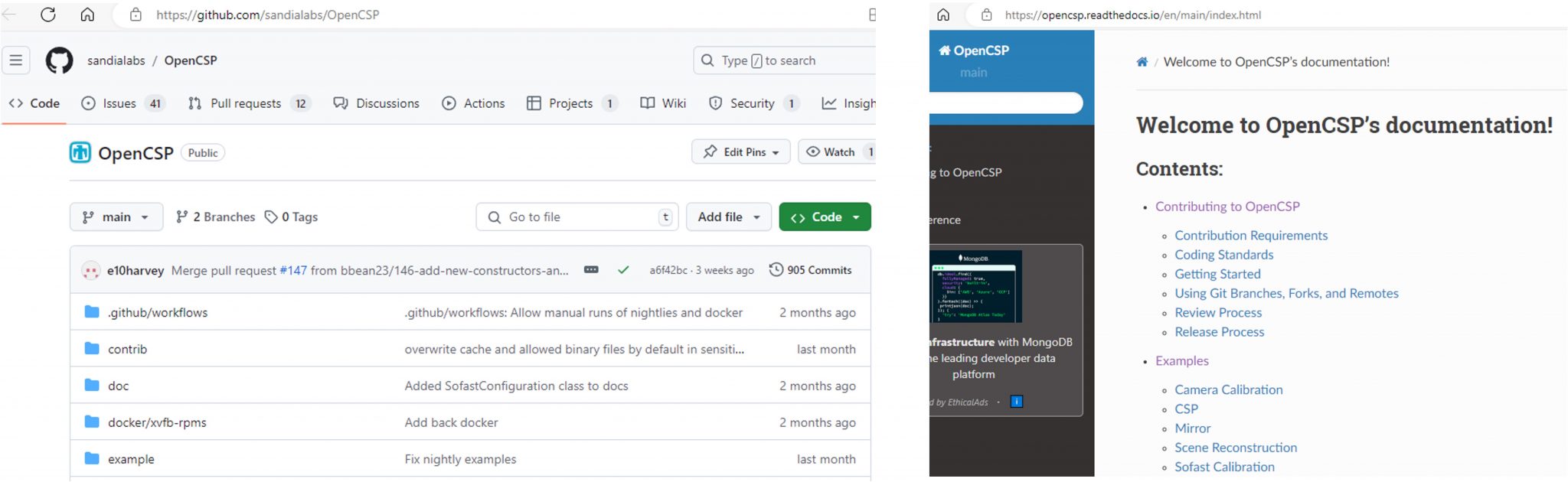 Collaborative Code Development Environment Opencsp