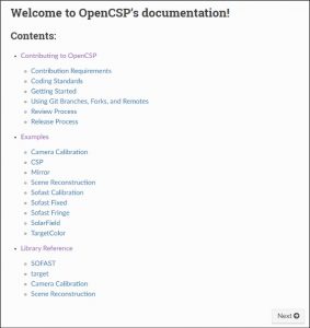 Opencsp Code Documentation Opencsp