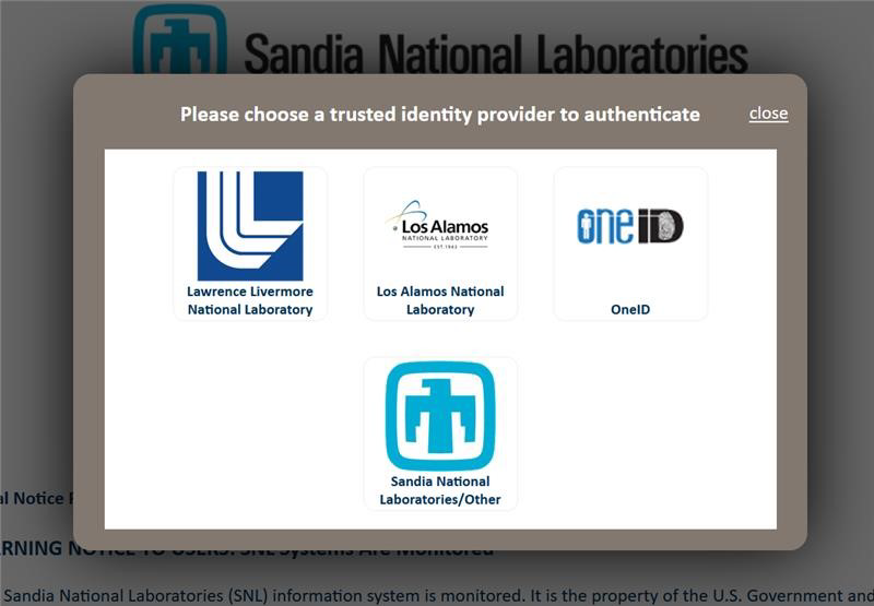 Sign-in help – Sandia Anywhere